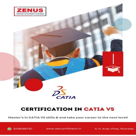 CATIA-V5 Training Syllabus | Zenus Infotech India Pvt. Ltd. Roorkee | PDF