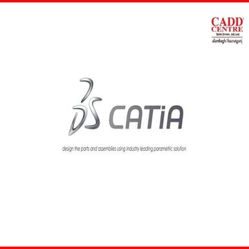 Catia essential and advanced cadd centre | PDF