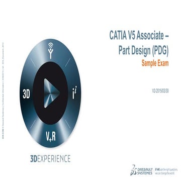 CATIA V5 Associate_Sample Exam-PDG(PART Design) | PDF