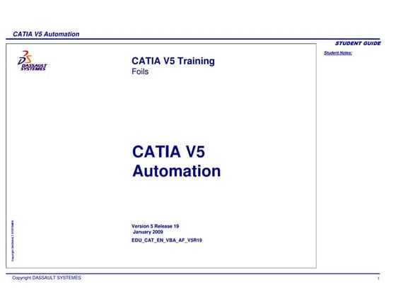 Getting started with CATIA V5 Macros | PDF