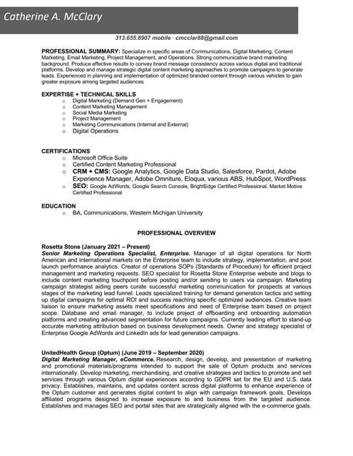 Resume - Piper Barrett | PDF