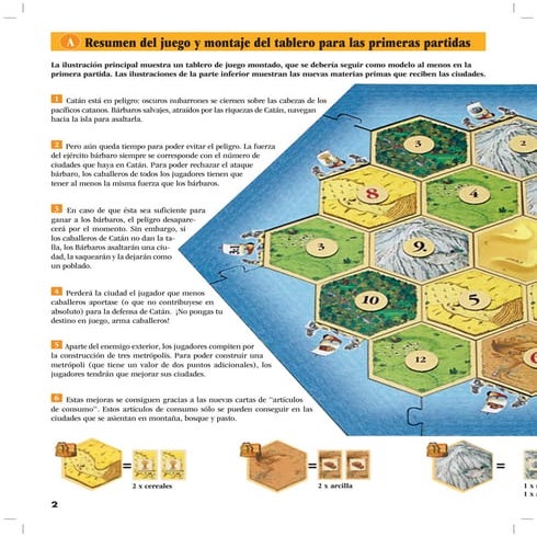 Catán expansión Ciudades y caballeros (Reglas) - Juego de mesa | PDF
