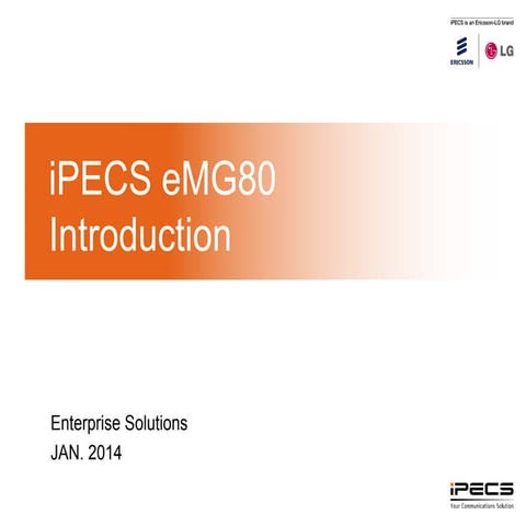 catalog Tổng đài LG-Ericsson IPECS eMG 80 | PDF