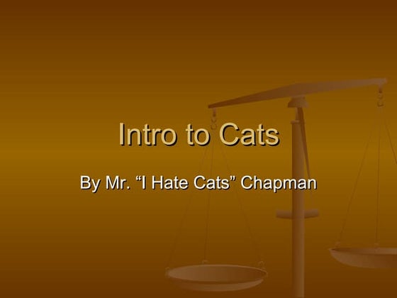 Cats Powerpoint | PPTX