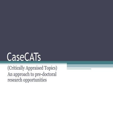 CaseCAT MSRG | PPT