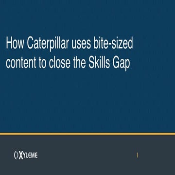 Using bite-sized content to close the Skills Gap | PPT