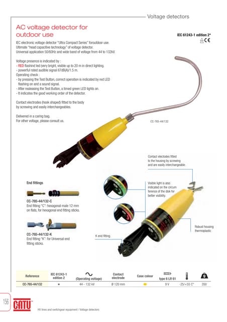 Pfisterer KP-Test 5 Voltage Detectors | PDF
