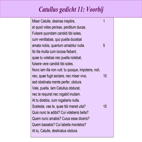 Catullus 11 | PPT