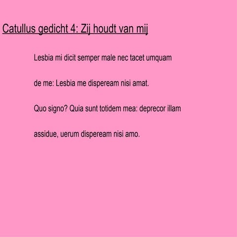 Catullus 4 En 5 | PPT
