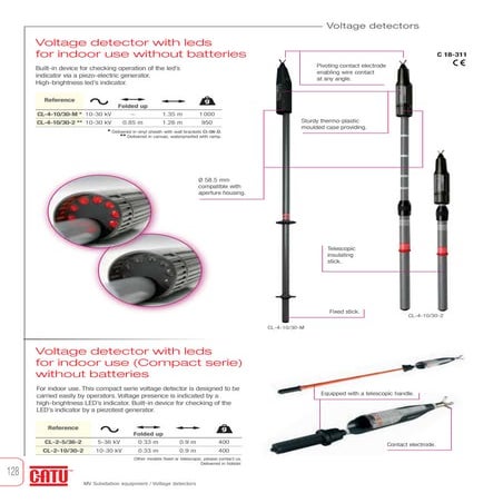 CATU CC-365 Standard Electronic Voltage Detector | PDF