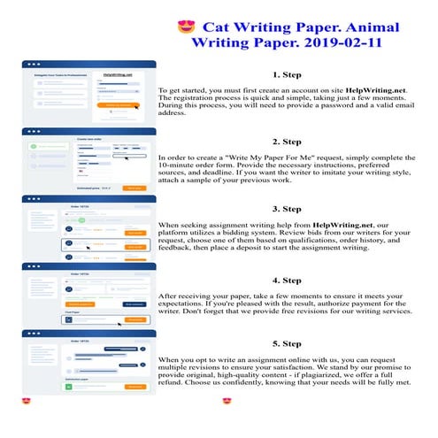 Cat Writing Paper. Animal Writing Paper. 2019-02-11 | PDF