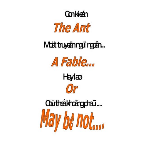 Cau chuyen con kien | PPT