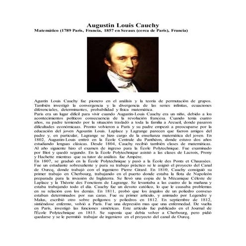 Cauchy | DOCX