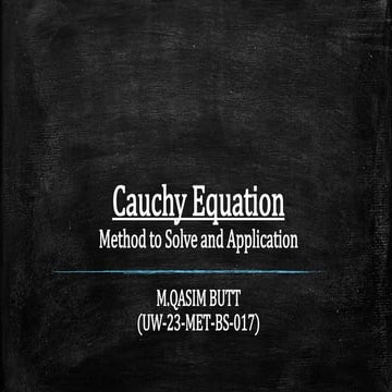 1. Application of Cauchy Equations .pptx