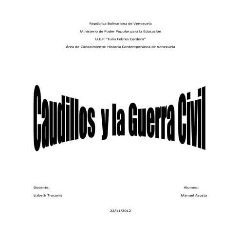 Caudillos | DOCX