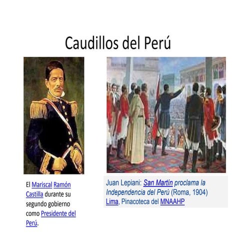 Caudillos del perú | PPTX