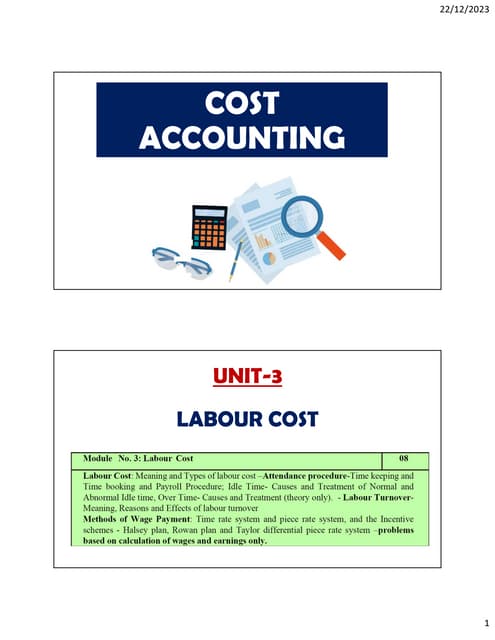 Cost Accounting: Unit-5 Cost Sheet Questions & Answers | PDF