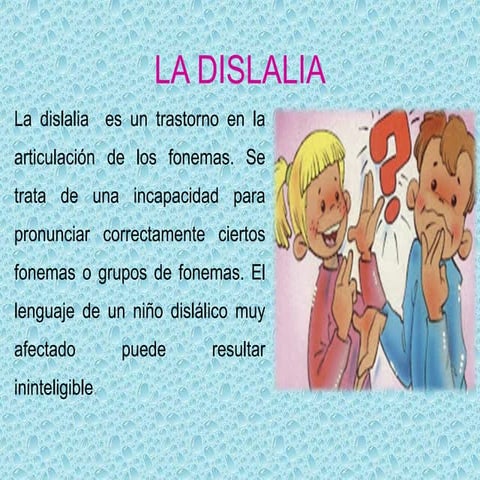 Causas de la dislalia | PPTX