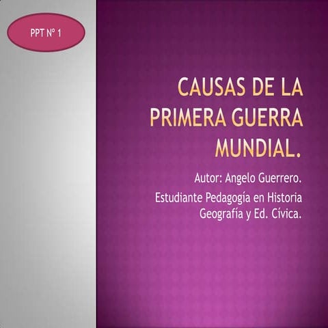 Primera Guerra Mundial | PPTX