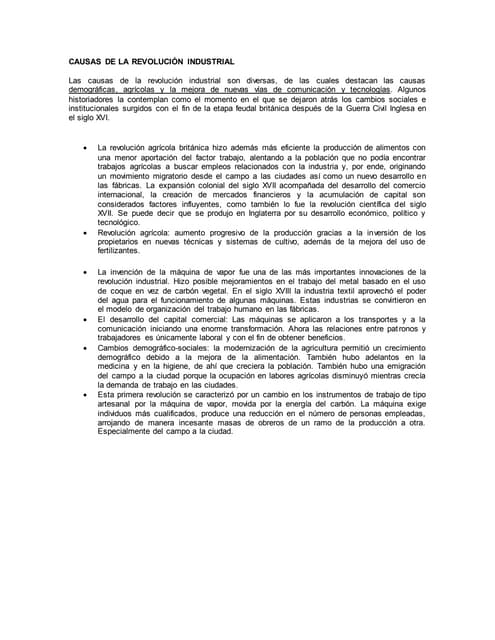 La revolucion industrial | PDF