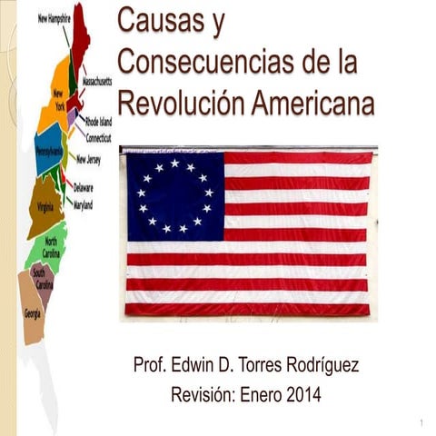 Causas y Consecuencias de la Revolución Norteamericana | PPSX