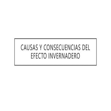 Efecto invernadero | PPTX