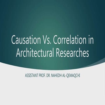 Causation v/s Correlation | PPTX