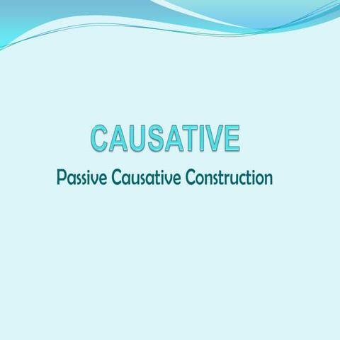 Causative | PPTX