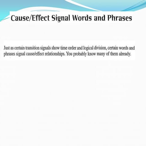 Cause effect-signalwords-phrases | PPTX
