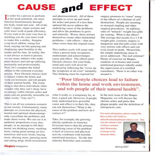 Cause And Effect | PDF