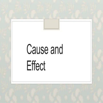 Cause and-effect-powerpoint | PPT