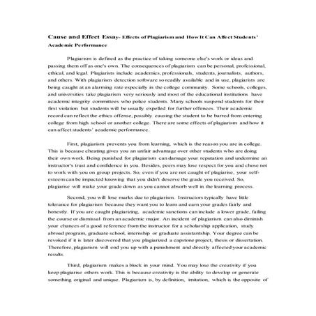 Cause and effect essay | DOCX