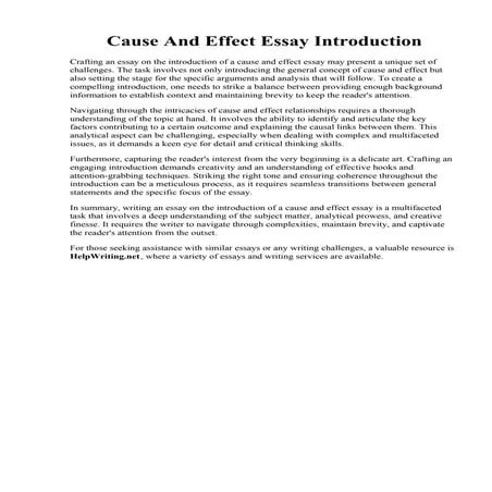 Cause And Effect Essay Introduction.pdf