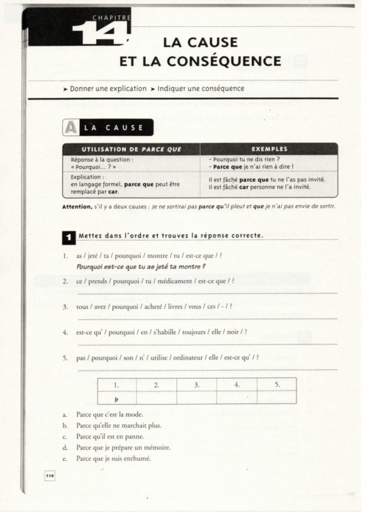 exercices sur la cause pdf