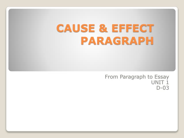Cause and-effect-powerpoint | PPT