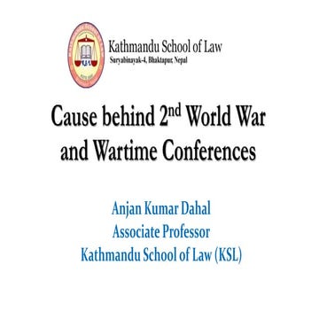 Cause for ww ii, wartime conferences and peace treaties | PPT