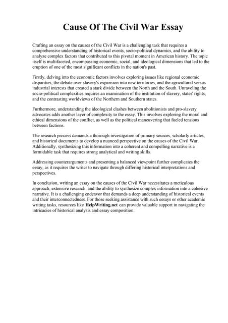 Causes Of The English Civil War Essay | PDF