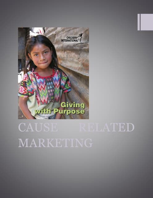 Cause Marketing Overview | PPT | Non-Profit Organizations | Industries