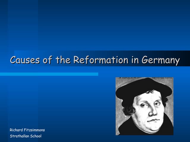The protestant reformation powerpoint | PPT