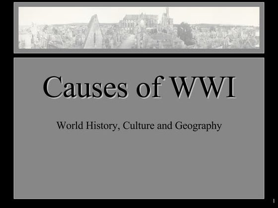 CAMBRIDGE AS HISTORY: THE ORIGINS OF WORLD WAR 1. INSTABILITY IN THE ...