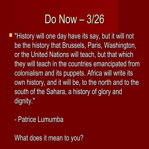 Causes And Effects Of Congo Colonization | PPT | Africa Travel | Travel ...