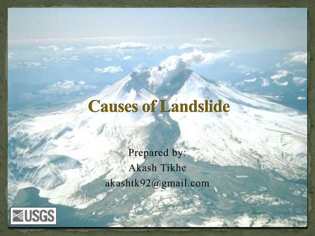 Definition, classification & types of landslide | PPTX