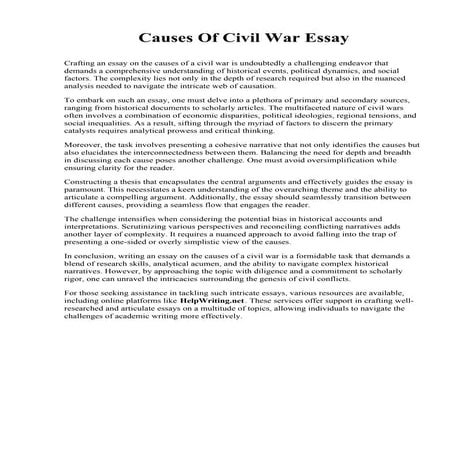 Causes Of Civil War Essay.pdf
