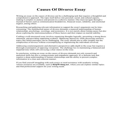 Causes Of Divorce Essay.pdf