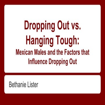 Causes of dropping_out | PPT