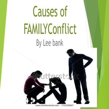 Causes of family conflict ibjong jer | PPTX