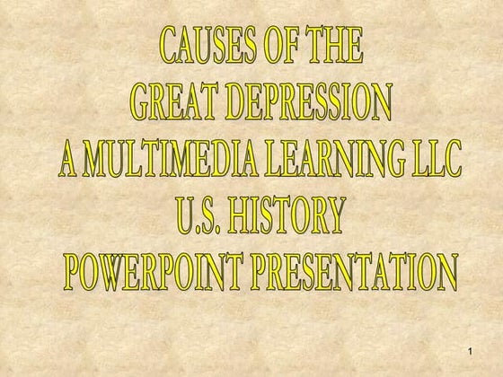The Great Depression Power Point[1] | PPT