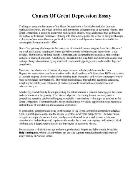 Essay About The Great Depression.pdf