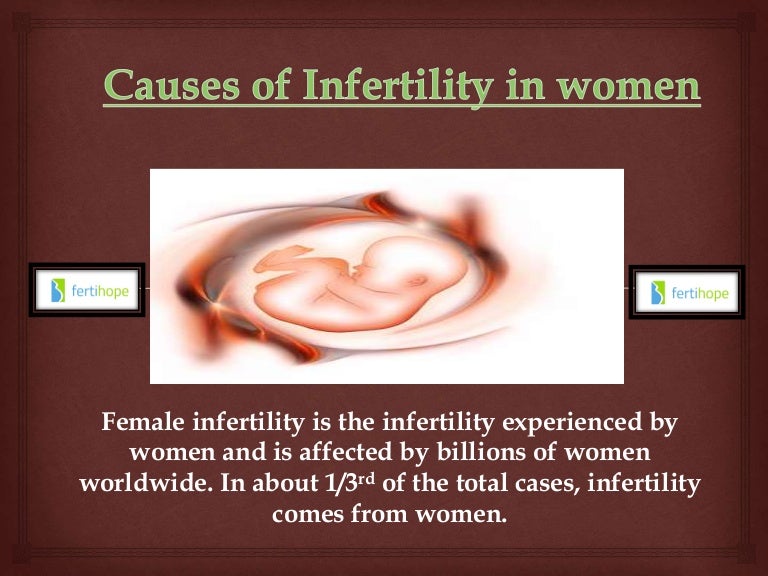 Causes Of Infertility In Women