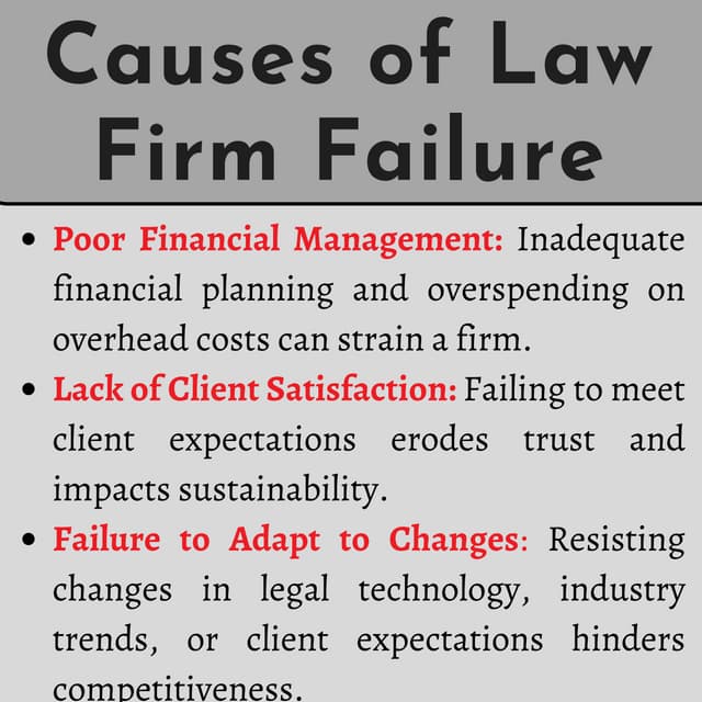 Causes of Law Firm Failure - Advantage Attorney Marketing | PDF